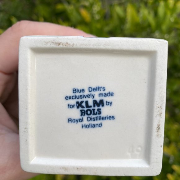 Bols | Other | Collectible Klm Bols Blue Delft Holland Miniature House 49 Amsterdam Empty | Poshmark
